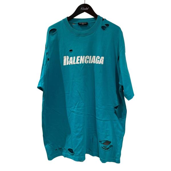 バレンシアガ BALENCIAGA21SS Caps Destroyed Flatground Tee 半袖シャツ 651795【ランク】「中古品・比較的綺麗な商品」【詳細説明】バレンシアガの21SS Caps Destroyed Flat...