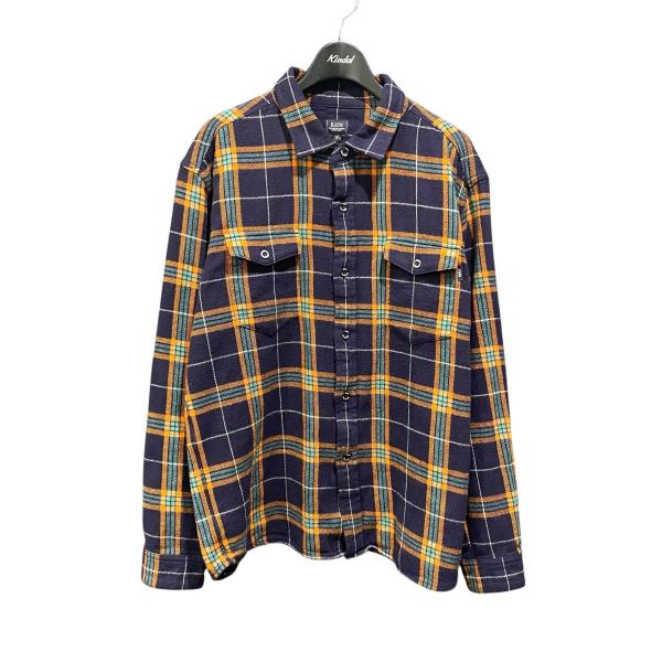 ラッツ RATSCOTTON FLANNEL NAVY CHECK SHIRT 24RS-0807【ランク】「中古品・比較的綺麗な商品」【詳細説明】ラッツのCOTTON FLANNEL NAVY CHECK SHIRT 24RS-0807 ...