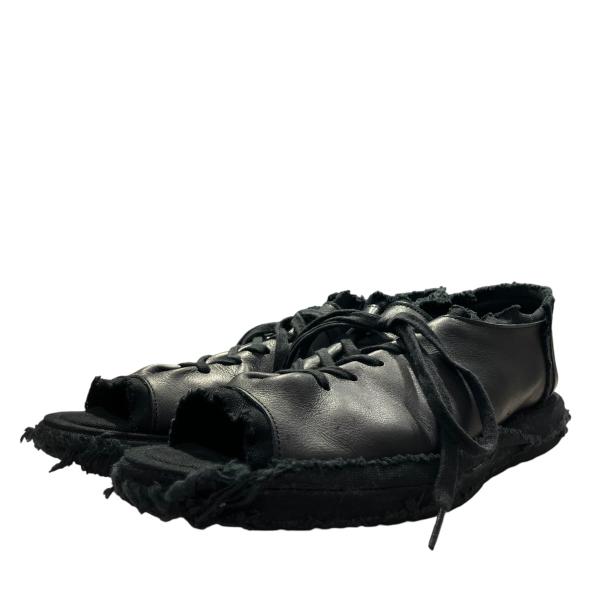 ヨウジヤマモトプールオム Yohji Yamamoto pour homme24SS 「OIL SOFT LEATHER TOE CUT LOW SHOES」 サンダル【ランク】「中古品・比較的綺麗な商品」【詳細説明】ヨウジヤマモトプールオ...