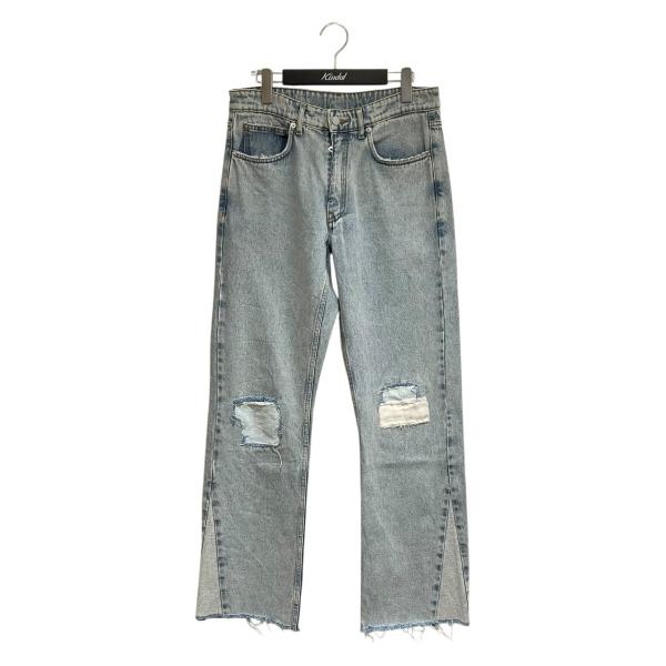 アスクユアセルフ ASKYURSELFPHRASE VINTAGE PATCHED DENIM デニムパンツ【ランク】「中古品・比較的綺麗な商品」【詳細説明】アスクユアセルフのPHRASE VINTAGE PATCHED DENIM デニム...