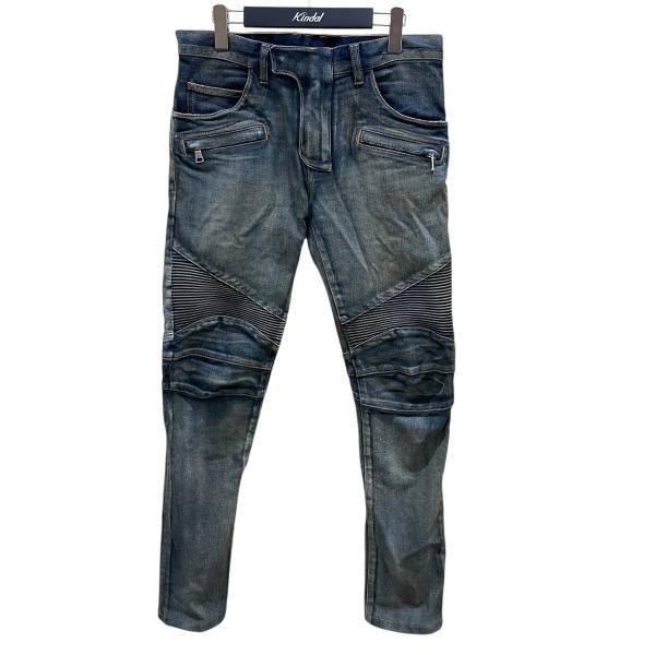 バルマン BALMAIN蛇腹バイカーデニムパンツ デニムパンツ POHT500C710【ランク】「中古品・比較的綺麗な商品」【詳細説明】バルマンの蛇腹バイカーデニムパンツ デニムパンツ POHT500C710です。【M/L/U】メンズ【表記...