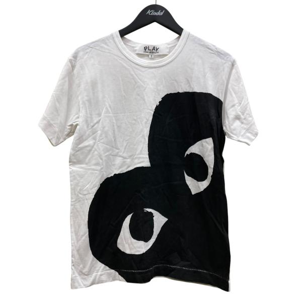 プレイコムデギャルソン PLAY COMME des GARCONSBIG LOGO PRINT T-SHIRT ハートロゴプロント 半袖Tシャツ コットンTシャツ AX T347【ランク】「中古品・比較的綺麗な商品」【詳細説明】プレイコム...