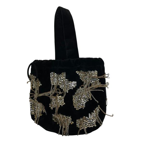 ヴィスク HVISKPOUCH SEQUIN VELVET ハンドバッグ H2812【ランク】「新古品・タグ付きや未使用に近いUSED品」【詳細説明】ヴィスクのPOUCH SEQUIN VELVET ハンドバッグ H2812です。【M/L/...