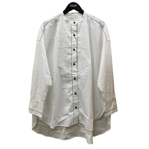 レキップ L’EQUIPEバンドカラーシャツ B5534FBL015【ランク】「中古品・比較的綺麗な商品」【詳細説明】レキップのバンドカラーシャツ B5534FBL015です。【M/L/U】レディース【表記サイズ】38【詳細サイズ】着丈：約...