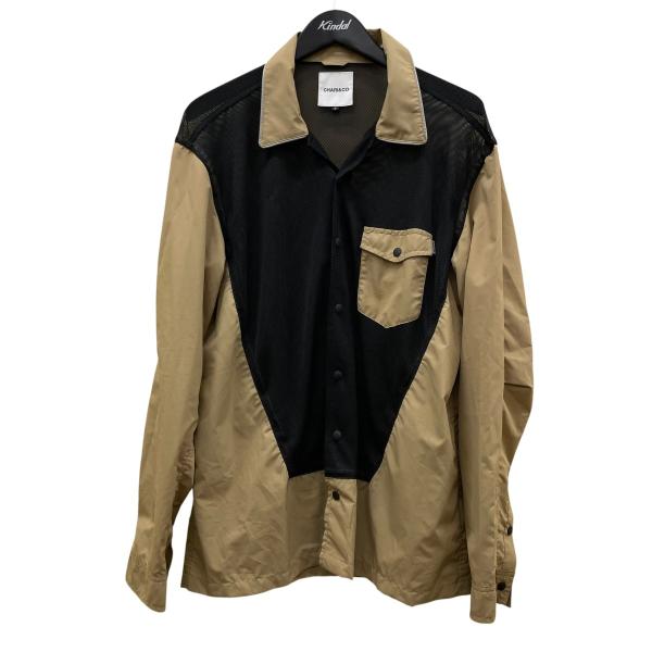 チャリアンドコー CHARI ＆ COTRAPEZOID MESH SHIRTS メッシュ素材 リフレクター 切替 長袖シャツ【ランク】「中古品・比較的綺麗な商品」【詳細説明】チャリアンドコーのTRAPEZOID MESH SHIRTS メ...