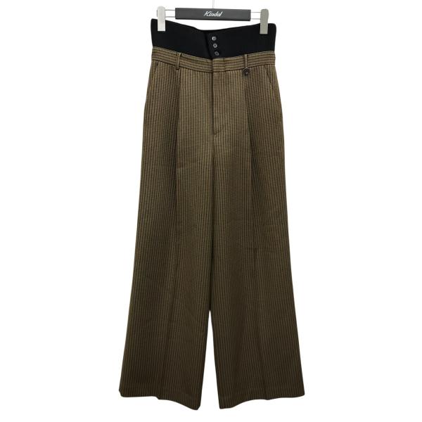 アメリ×ボンボム AMERI×BONBOM【HOUNDSTOOTH STRAIGHT PANTS】 ハウンドトゥースストレートパンツ 0225208250460【ランク】「中古品・比較的綺麗な商品」【詳細説明】アメリ×ボンボムの【HOUND...