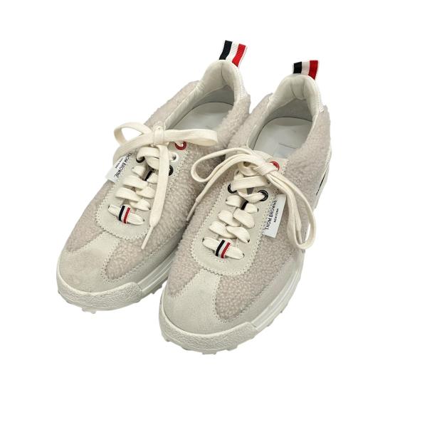 トム・ブラウン Thom Browneテックランナーシアリングスニーカー【ランク】「中古品・比較的綺麗な商品」【詳細説明】トム・ブラウンのテックランナーシアリングスニーカーです。【M/L/U】レディース【表記サイズ】38【詳細サイズ】全高　...