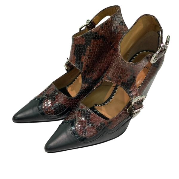 トーガプルラ TOGA PULLASNAKE Western Pumps ヒールパンプス TP02-AJ1055【ランク】「中古品・比較的綺麗な商品」【詳細説明】トーガプルラのSNAKE Western Pumps ヒールパンプス TP02...