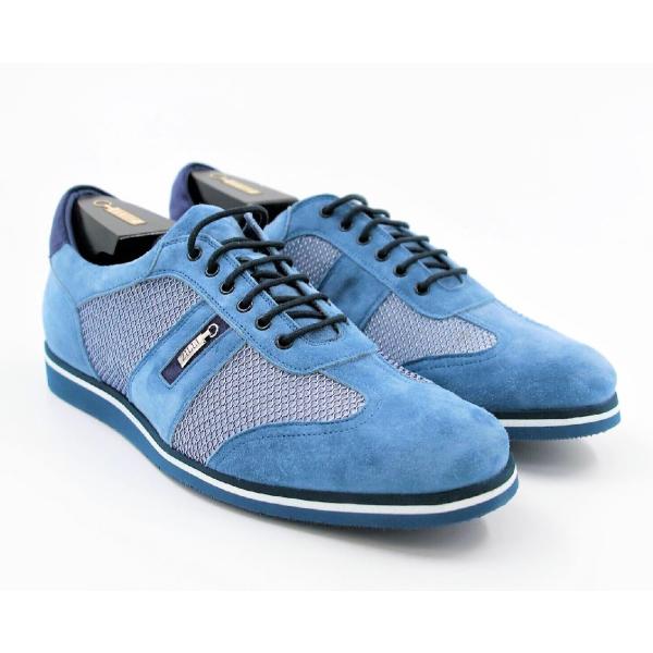 ○メーカー：ZILLI 【ジリー】○モデル名：極上スエードレザースニーカー○サイズ：5 （24cm相当）○アウトソール全長：約28.4cm、最大幅：約10.1cm○カラー：ライトブルー&amp;ネイビー○コンディション：新品未使用品○付属品...