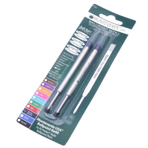 MONTEVERDE モンテベルデ ボールペン替芯(2本入) ブルーブラック