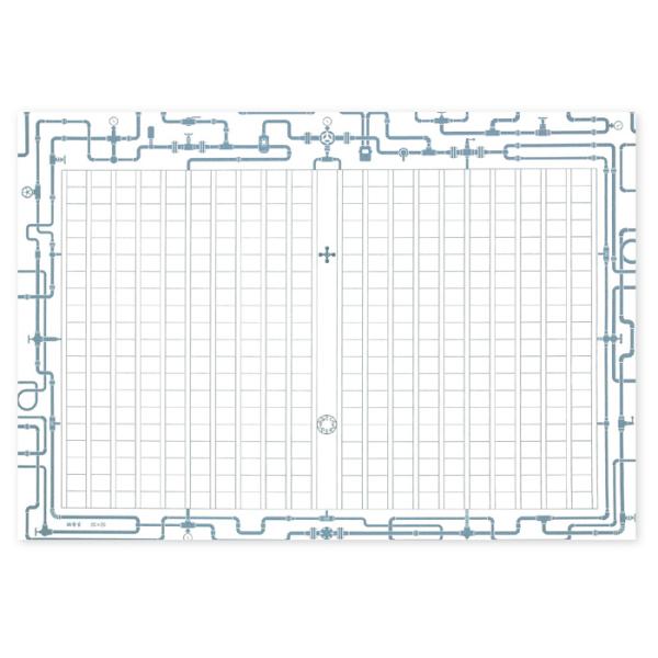 ATABO あたぼうステーショナリー 原稿用紙 飾り原稿用紙 鋼導管 A4 400字詰め 50枚入
