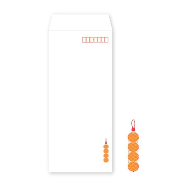 ATABO あたぼうステーショナリー 封筒 蜜柑網 長形3号 5枚入