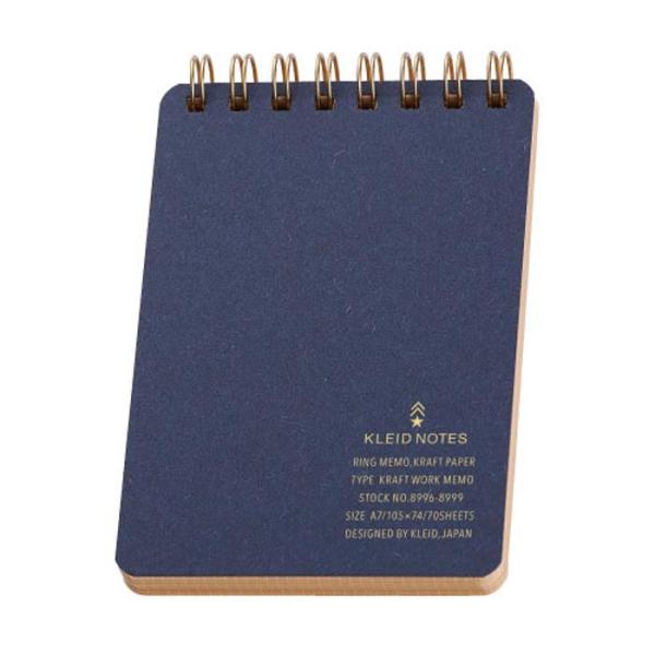 kleid クレイド kleid クラフトワークメモ A7 ネイビー 8997(クラフト)