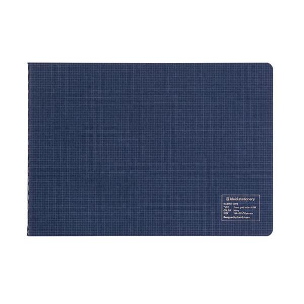 kleid クレイド ノート kleid 2ｍｍ グリッドノート A5W ネイビー 8915-04(ホワイト)