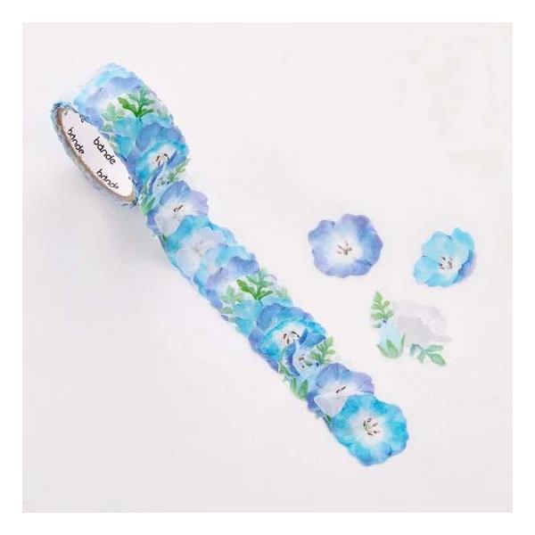 見た目はロールテープのようだけど、引き出して1枚ずつめくって使えるちょっとおもしろいカタチ。シール台紙のない「1枚ずつめくれる」ロールステッカーです。めくるたびどんな絵柄がでてくるのか、ワクワクしながら楽しめるbandeならではの形状、じま...