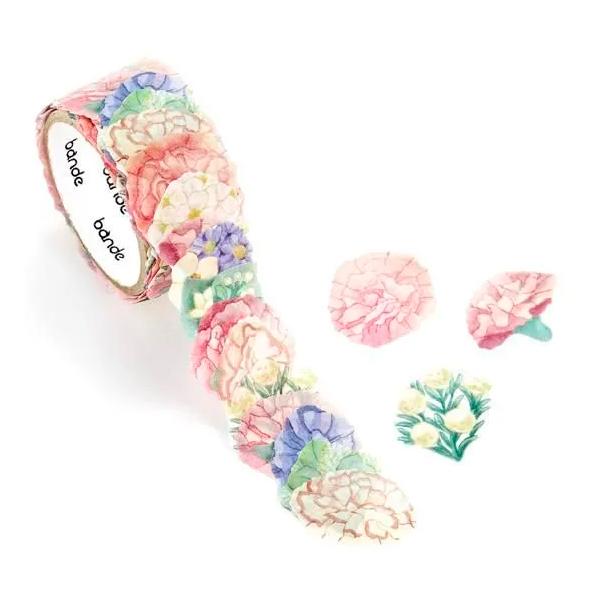 母の日の定番カーネーションが1枚ずつめくれるステッカーに！カーネーションと小花・葉のミックスなのでめくった順に貼るだけでかわいいブーケが作れます。パステルなピンクに差し色のブルーがアクセント。華やかなパステルカラーで、母の日だけでなく年中使...