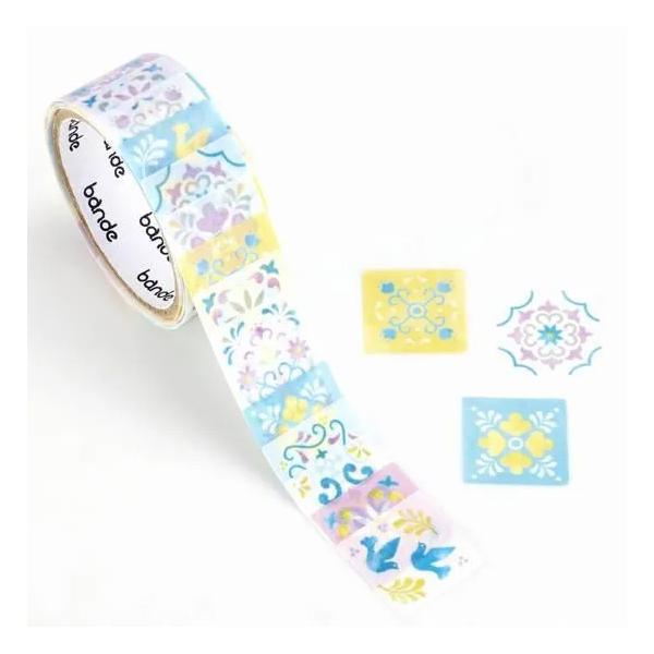 あま〜いピンクのお砂糖をまぶしたようなカラーリングの15mmミニサイズのタイル風ステッカー。パステルカラーやかわいらしい雰囲気のシールやマスキングテープと相性ぴったり♪ふんわりスイートなデコレーションが楽しめます。■商品サイズ：高さ15mm...