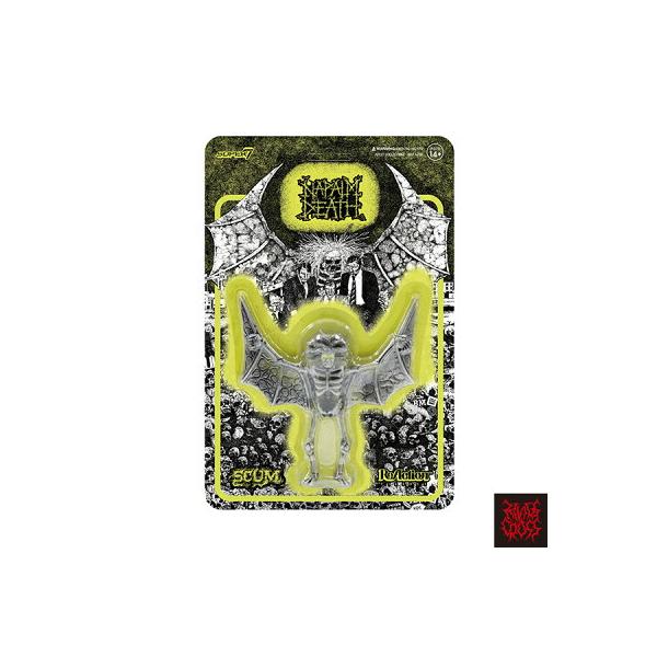 Napalm DeathのScum Demonフィギュア。輸入品のため、パッケージに擦れや傷がある場合があります。フィギュア高さ：10cmパッケージサイズ：15.2cm × 22.8cm ※若干の誤差はお許し下さい。