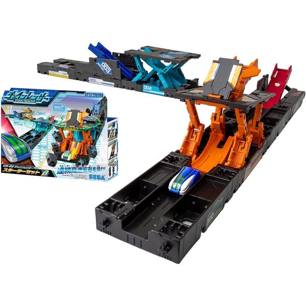 チェインレンサーとは、連続高速変形する道を自由に組み換え、チェインカーを走行させてゴールに導く、いまだかつてない興奮を生み出す、アクションホビー！”チェインレンサー”が5個入ったエキサイティングなコースが作れるスターターセットです。002 ...