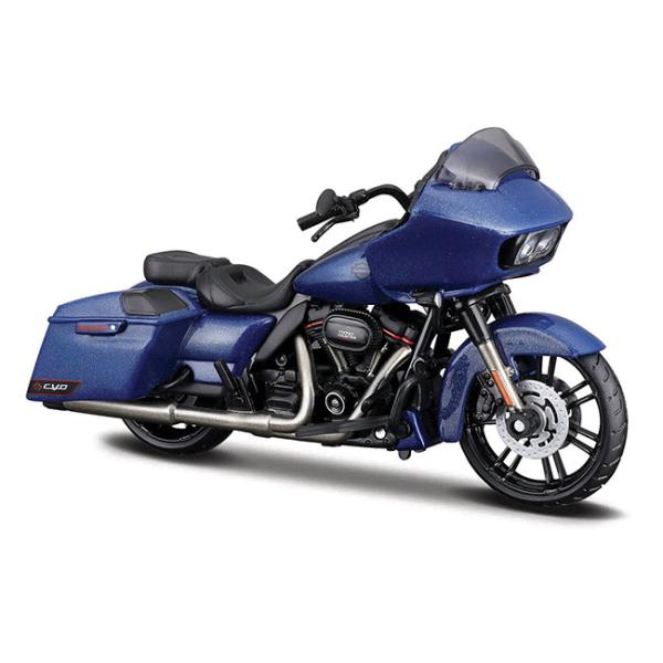 ■HARLEY-DAVIDSONの18分の1スケールMaistoブランドダイキャストモデル。ハンドルが左右に切れ、前輪と後輪は回せるほか、スタンドも出したり収納したりできます。■スケールモデルなので実車さながらの精巧な作り。展示用の台付きで...