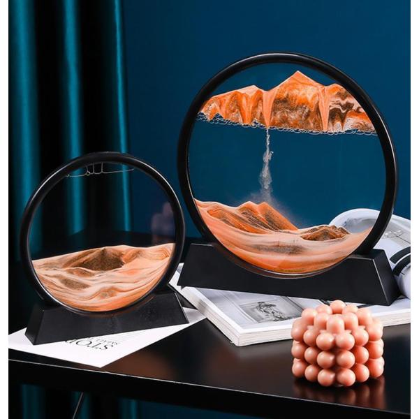 ■スムーズなの動きは、ストレスを和らげ、目を覚まし、忍耐を育むことができます。各フリップは完全に非反復的なダイナミックな絵を生み出すことができます。それは知性の発展のための利益であり、感情を改善します。■グラスアウトフレーム、クリスタルクリ...