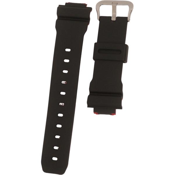 DW-5600UHR用純正バンド（ベルト）・材質：ウレタン樹脂製・色：黒　裏側：赤・美錠色：シルバー※DW-5600,DW-6900,GW-5000,DW-5000,GW-6900,GW-M5610,GW-M5600に取り付けできます。※「...