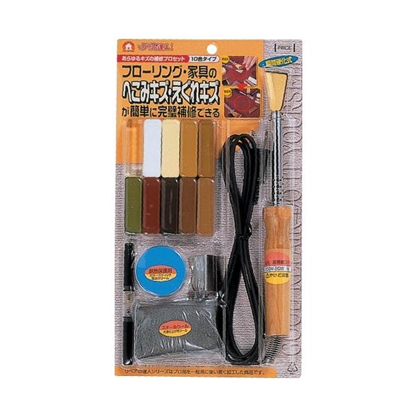 フローリングのキズ補修にプロの道具を