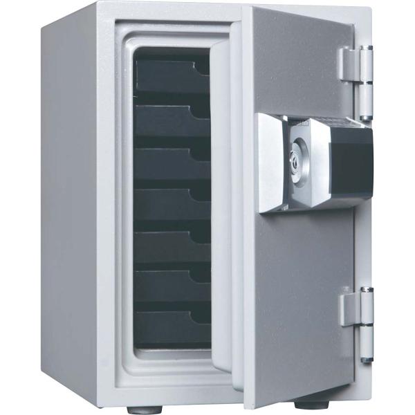 [種類]耐火金庫[外寸]幅346×奥行478×高さ509mm[内寸]幅226×奥行308×高さ366mm[容量]25リットル[重量]53kg[性能]一般紙用1時間耐火性能試験合格[付属品]トレー 7個 子鍵 2本 マスターキー 1本[備考]...