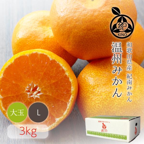 《商品情報》　名称：早生温州みかん　ご家庭用　Lサイズ　産地：国産（和歌山県）　内容量：１箱　3kg・和歌山みかんの代表格。・甘みと酸味のバランスが良く食べやすい。・朝の市場で買い付けた新鮮なみかん。・果皮にキズ等がある訳あり品。　ご家庭用...