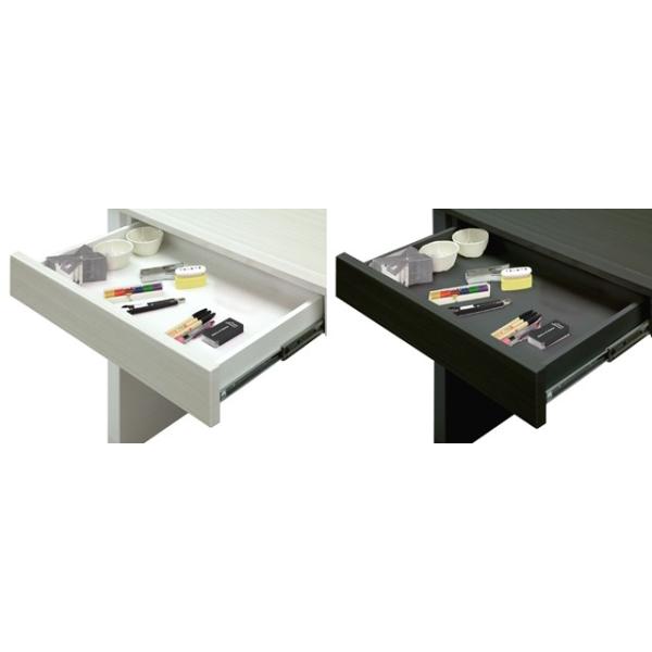 G-RAINデスク専用の引出しです。デスクに付けて収納力をアップ出来ます。カラーは白と黒の2色お選び頂けます。 ■商品名：G-RAINデスク専用引出し 小 ■サイズ：W450×D401×H105mm ■材質：前面/ハイグロスUV　　　　内装...