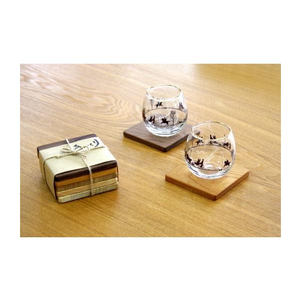 無垢材の端材を有効利用して製作した、天然木無垢材の温もりのあるコースターです。素材はウォールナット、タモ、オーク、ヒノキ、ケヤキの5種類。人や環境に優しい自然塗料のオイル仕上げです。贈り物やギフトにも最適です。■商品名：木製コースター モク...