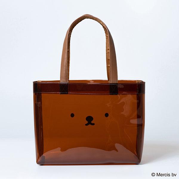 FAB-MIFF97CCミッフィー「BRUNA CLEAR FACE/トートバッグ(ボリス)」ミッフィーの耳付きシリーズに夏素材が新登場。デイリー使いはもちろん、タオルや水着なども入ります。SIZE：W170(110)×H115×D70mm...