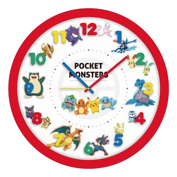 LIG-2926257ポケットモンスター「アイコンウォールクロック(レッド)」大人気【ポケットモンスター】グッズ☆彡連続秒針数字は立体仕様時計を見るのが楽しくなるような文字盤カラフルなカラーでお部屋のインテリアのアクセントにもなりそうなデザ...