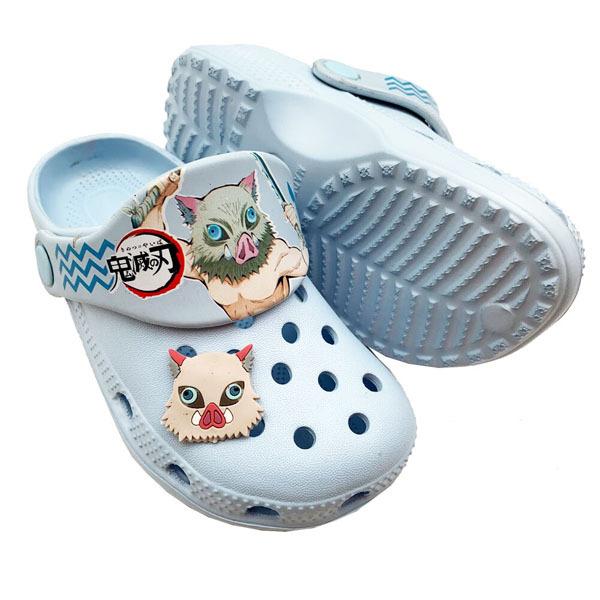 MRC-DALL鬼滅の刃「EVAサンダル(嘴平伊之助)(全9サイズ)」勢いの止まらない『鬼滅の刃』に軽く履きやすいサンダルの定番EVAクロッグタイプが登場☆サイズ展開は、16cm〜24cm■生産地：中国■素材・成分：アッパー : 合成樹脂（...