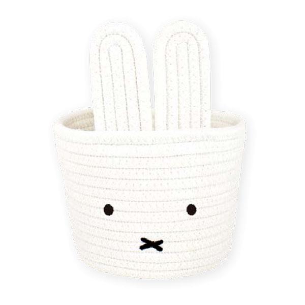 TSF-MF5542966RSミッフィー「ロープバスケット(Sサイズ・ノーマル)」人気の可愛いロープあみバスケットお客様の声からMサイズとSサイズのノーマルフェイスができました。■サイズ：約H200×φ160mm■重さ：約170g■材質：ポ...