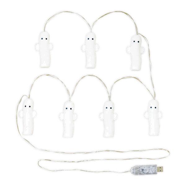 TSF-MO5542493NRムーミン「ガーランドライト(ニョロニョロ)」お部屋を優しく照らすガーランド！寝室の間接照明としても！明るい時間はお部屋のインテリアとしても！ON→点灯→点滅→OFFをワンタッチでチェンジ！■サイズ（ライト１コ）...