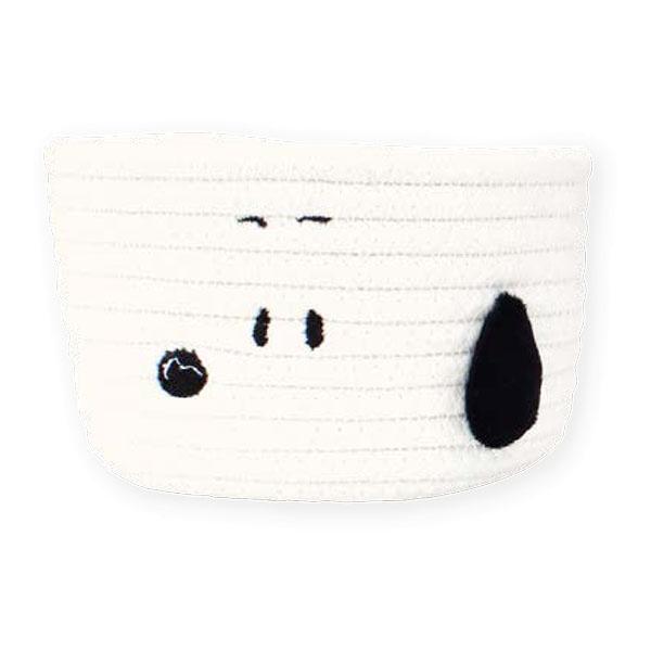 TSF-SN5545232SNピーナッツ「ロープバスケット(Sサイズ・ノーマル)」人気のロープあみバスケットにスヌーピーが仲間入り！■サイズ：約H100×φ160mm■重さ：約132g■材質：ポリエステル、綿■原産国：中国・キーワードMif...