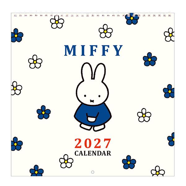 TSQ-27BCA-1ミッフィー「2027 CALENDER Dick Bruna/ウォール式カレンダー」ミッフィーのウォール式定番カレンダー。300×305×10mm・320g・13枚●サービスページ付（2026.9〜12カレンダー）★フ...