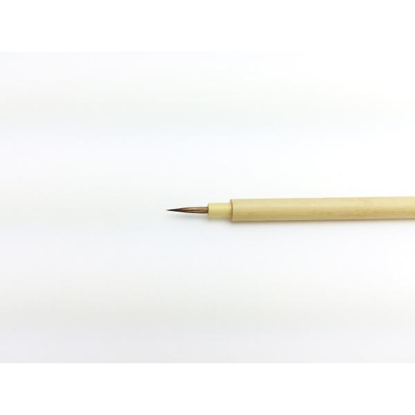 いたち毛（日本・中国・ソ連）* 日本いたち・・・今は、ほとんど筆には使用されていません。毛の質は、荒く太く、毛足も短く濃い茶色です。* 支那いたち・・・毛は茶褐色で細く、毛先が利いて粘りもありますが、長い毛が得られませんので、主に細筆・面相...