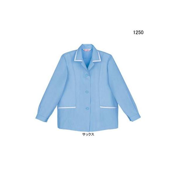 1250製品制電長袖スモックS・サックス016自重堂帯電防止JIST8118適合商品帯電防止素材使用・長い間、ワーカー達から愛され続けているユニフォーム。夏の作業を快適にこなせる素材や機能性、着心地を実現。・着れば着るほど良さがわかる愛らし...