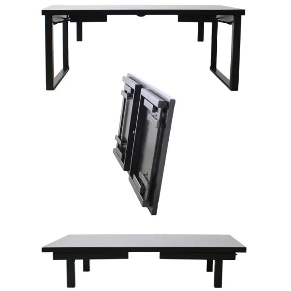 ■商品名和洋兼用折れ足テーブル 食卓と座卓1台2役■サイズ・150cm　（4人掛け）　幅150×奥行90×高さ洋60,和32.5cm ・180cm　（6人掛け）　　幅180×奥行90×高さ洋60,和32.5cm ■仕様・天板の厚さ：4cm・...