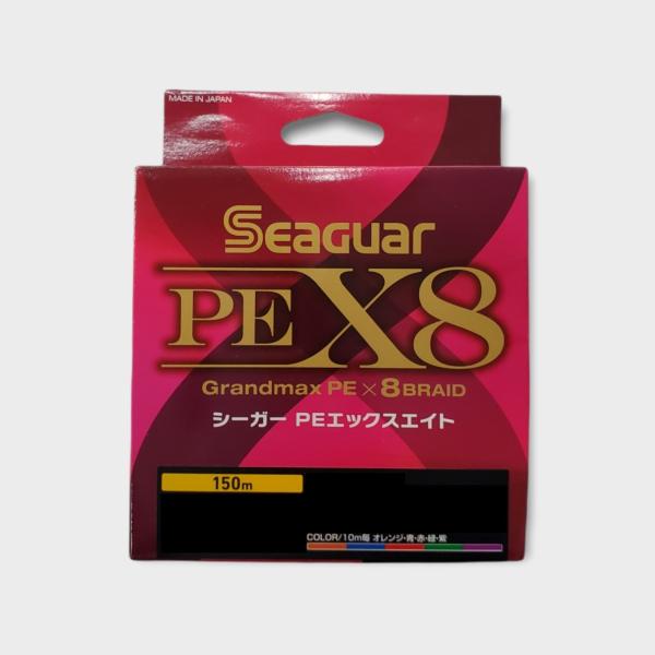 シーガーPEX8150mパック0.8号1号1.5号2号からお選びください。※ 0.6号から1号は 1m毎に黄色、白、黒のラインが入ります(5m時はイエローのみ)白は色落ちではございませんのでご安心ください【高感度】当社PEシリーズで最も伸び...