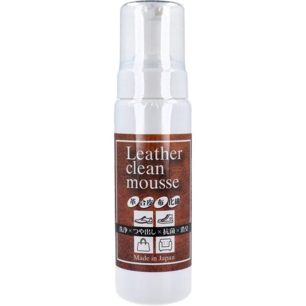 革製品の簡単泡洗浄剤。革製品・合成皮革の汚れ落し、艶出し等のお手入れがご家庭で簡単に行えます。●1本で靴で20足程お手入れができ経済的です。