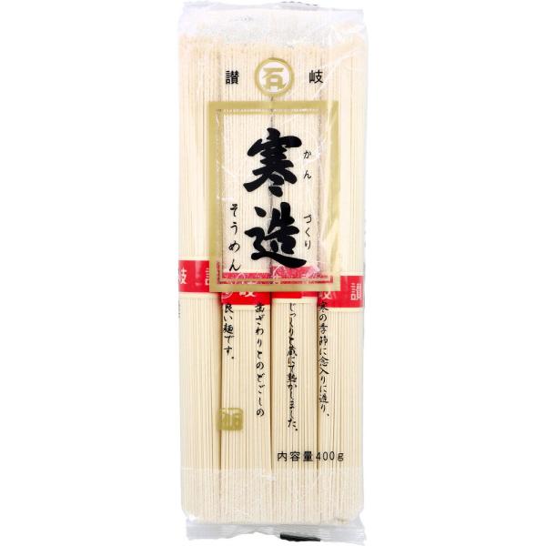 歯ざわりとのどごしの良い麺です。寒の時期に練り上げ、 熟成と延ばしをくり返す製法で打ち上げた、のど越しの良いそうめんです。