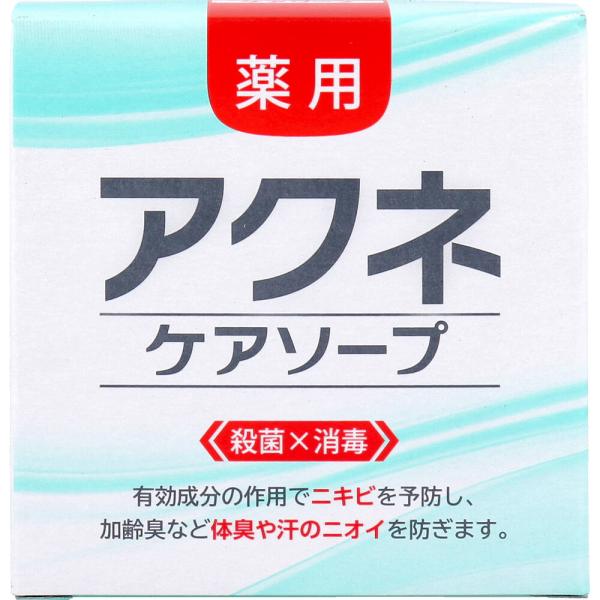 顔や背中のニキビ予防に、加齢臭など体臭や汗のニオイ予防に。殺菌×消毒。有効成分の作用でニキビを予防し、加齢臭など体臭や汗のニオイを防ぎます。●有効成分であるイソプロピルメチルフェノールとグリチルリチン酸ジカリウムを配合した薬用石けんです。●...