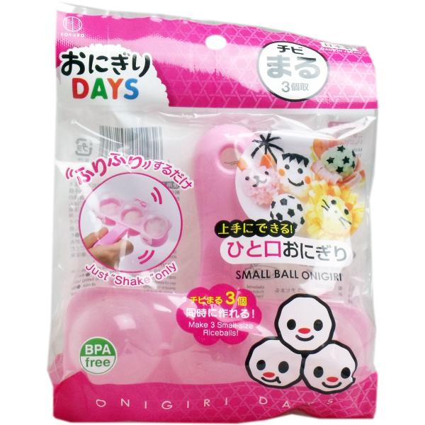 ふりふりするだけ♪上手にできる！ひと口おにぎり！！●チビまる3個、同時に作れます。【材質】ポリプロピレン【耐冷・耐熱温度】-20度〜120度内容量：1個入