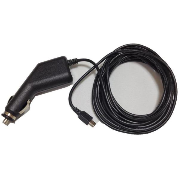 USBミニB端子用シガーソケット充電器です。INPUT 12-24V：OUTPUT 5V（DC 2A）カーナビ・ドライブレコーダー等の電源に使えます!機器保護用ヒューズ内蔵長さ　約90cm