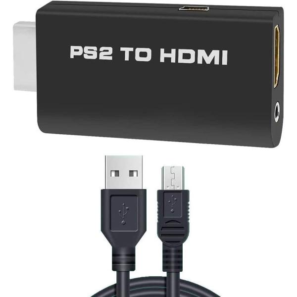 セット内容：1xps2 hdmi変換アダプター　 1xUSBケーブルPS2のAV出力端子に接続し、HDMI出力への変換を行なうアダプターです。PlayStation2をテレビだけでなく、PCモニタでも楽しめる！HDMI出力への変換による表示...