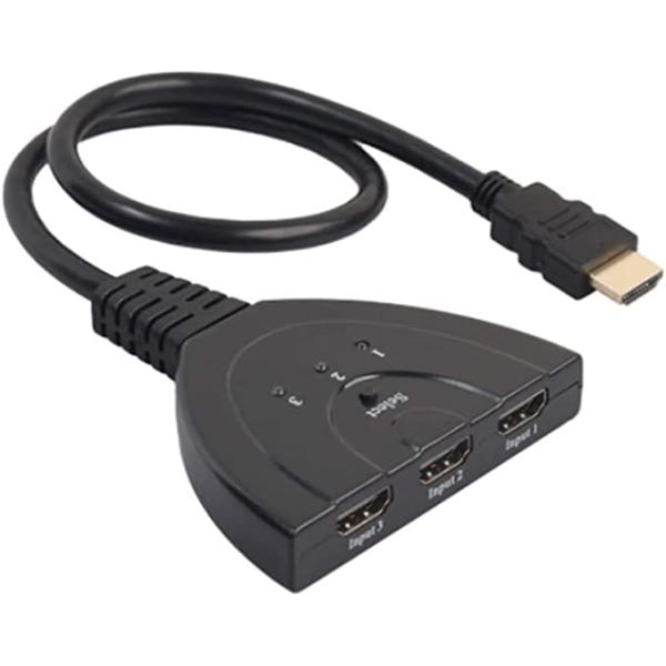 3台のHDMI機器の映像・音声を1台のハイビジョンテレビやプロジェクター等に簡単に切替出力できるHDMI切替器です。切り替えスイッチで切り替えるため、HDMIの抜き挿しによる手間が省け、ケーブルの損傷も防げます。HDMI入力端子が1つしかな...