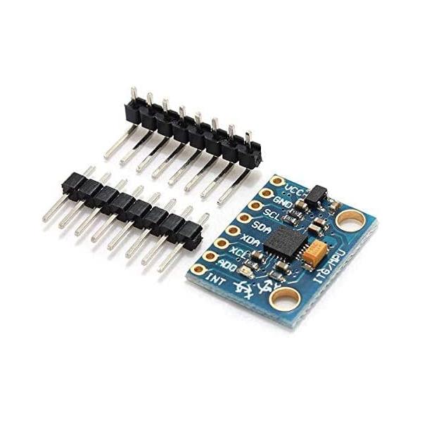 電源：3〜5V（内部低電圧差電圧安定化）3軸加速度計、3軸ジャイロスコープ、デジタルモーションプロセッサー(DMP)が内蔵されています。 MPU-6050センサは、MEMS加速度計とシングルチップにMEMSジャイロが含まれています。それは、...